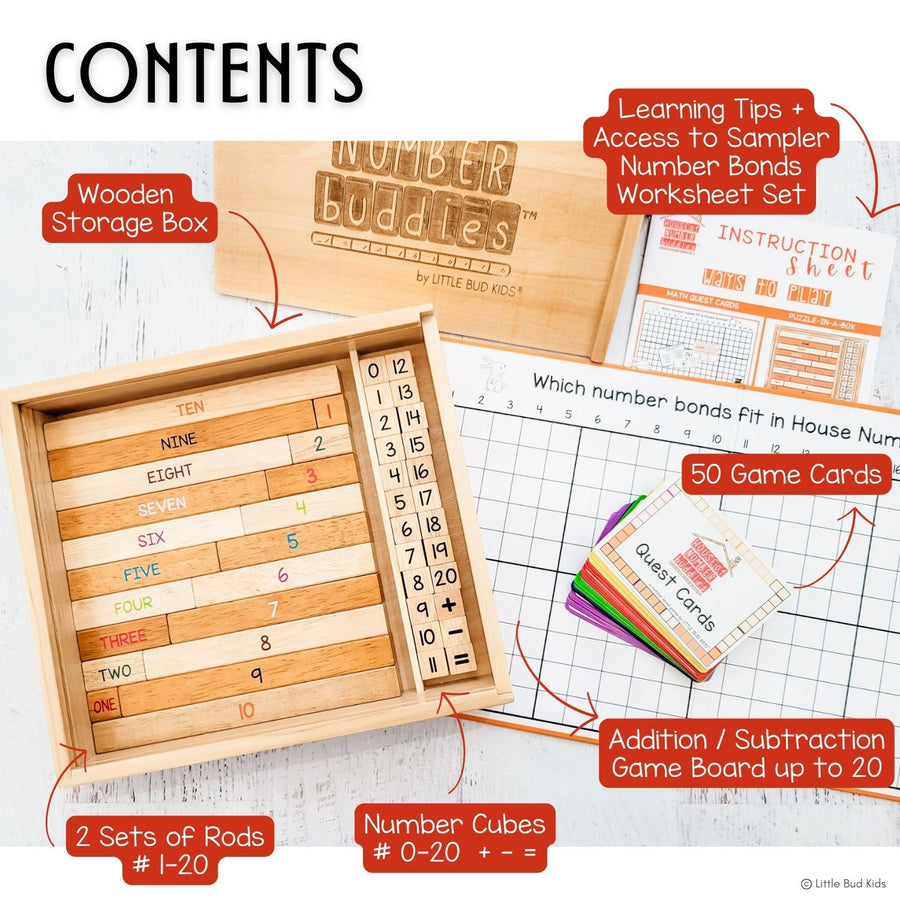 House of Number Buddies - A Number Bonds Math Game for Addition ...
