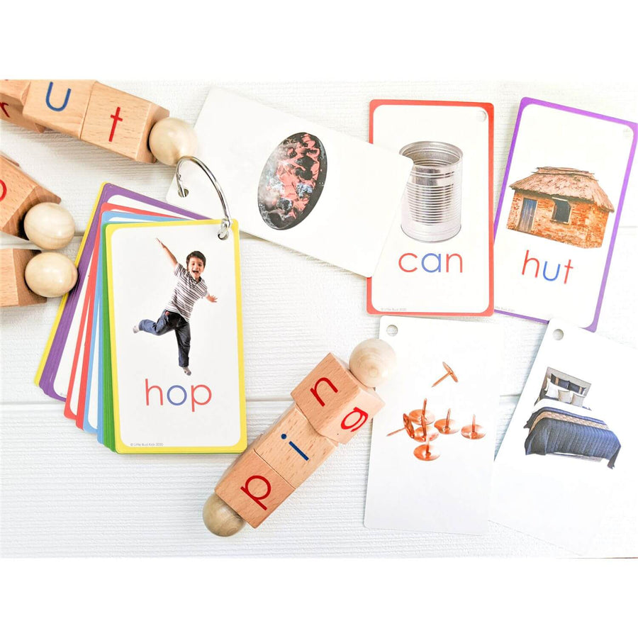 3-letter CVC Phonics Flashcard Set for Beginner Readers – Little Bud Kids