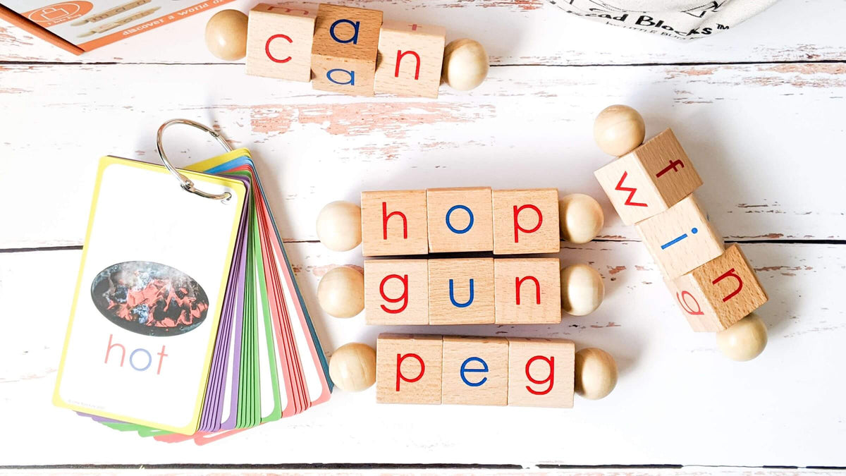 Spin-and-Read Blocks || Phonetic Reading Blocks Step #1 – Little Bud Kids